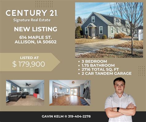 Gavin Kelm Realtor With Century 21 Signature Real Estate Waverly Ia