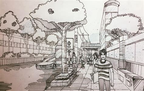 1 Point Perspective By Mark Stlouis ม 4 ติววาดเส้นสถาปัต ความถนัดทางสถาปัต Decorate สอน