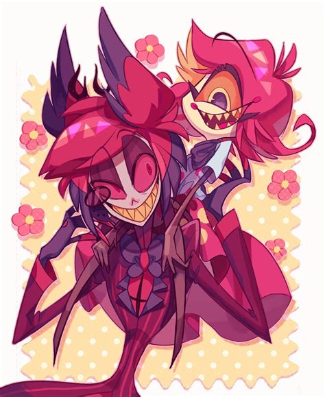 Alastor Hazbin Hotel Madalastor Holding Niffty Hazbin Hotel