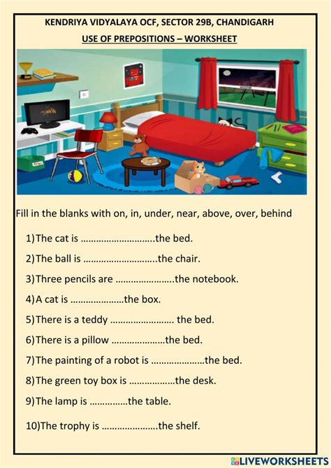 Object Preposition Exercises