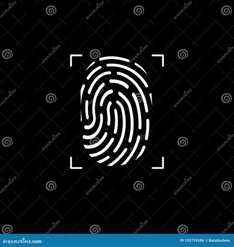 3d Fingerprint Isolated On White Background Fingerprint Scanning The