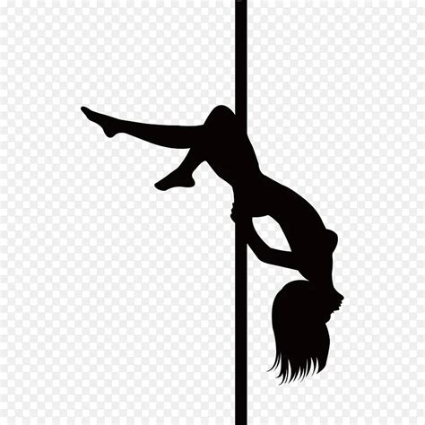 潮流美女钢管舞剪影PNG图片素材下载 图片编号qwperljy 免抠素材网