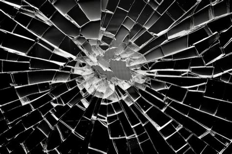 Premium Ai Image Shattered And Broken Glass Texture Or Background