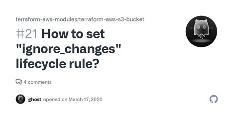 How To Set Ignore Changes Lifecycle Rule Issue 21 Terraform Aws