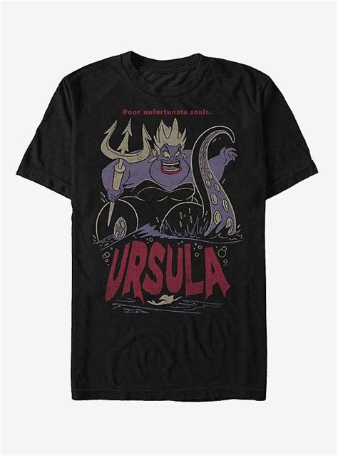 Disney Ursula Sea Witch T Shirt Black Ursula Poor Unfortunate Souls