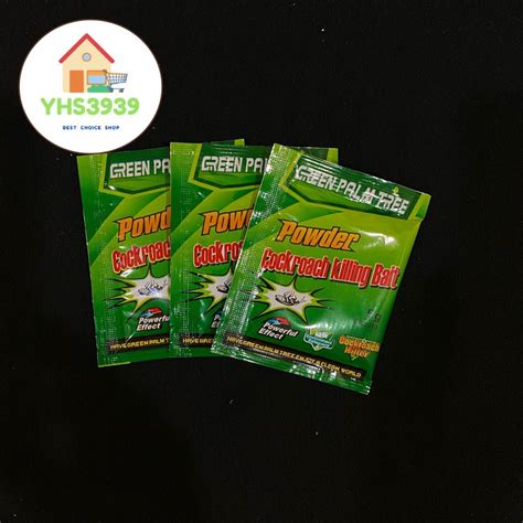 Green Palm Tree Powder Cockroach Killing Bait 5g 3in1 Shopee Malaysia