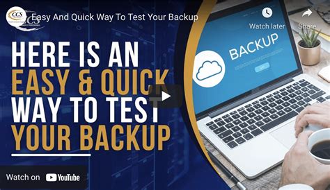 Quick Easy Way To Test Your Backups Interesting Approach