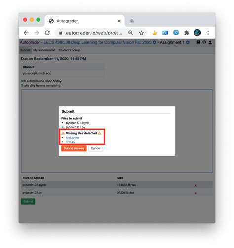 Autograder Tutorial EECS Deep Learning For Computer Vision