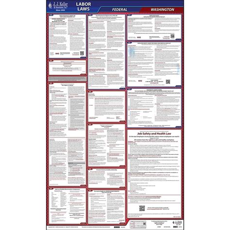 Washington Labor Law Poster All In One Compliant Wa State And Federal