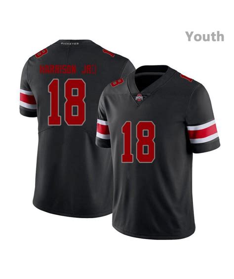 Ohio State Buckeyes 18 Marvin Harrison Jr Mens Jersey White