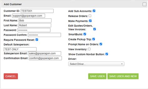 Customer Portal Create Customer Web Logins Paradigm Erp By Paragon