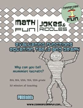 Evaluating Functions Equation Table And Graph Halloween Ready