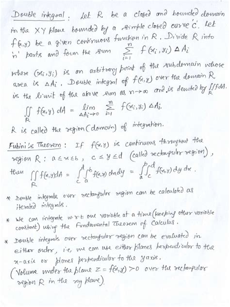 Double Integral 1 Pdf