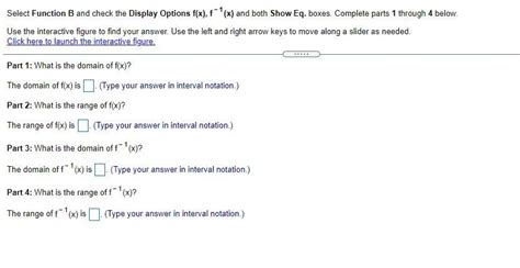 Solved Select Function B And Check The Display Options Chegg