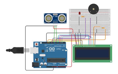 Circuit Design Alarme Tinkercad