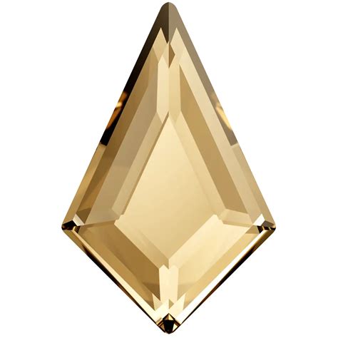Swarovski Flatbacks Non Hotfix Kite Crystal Golden Shadow