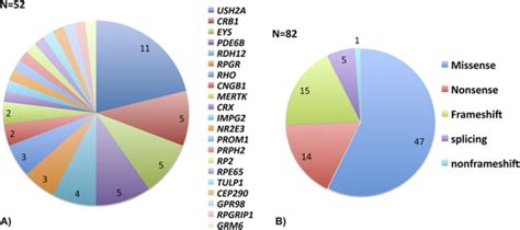 Disease Causing Mutations Were Found For 52 Probands And The Majority