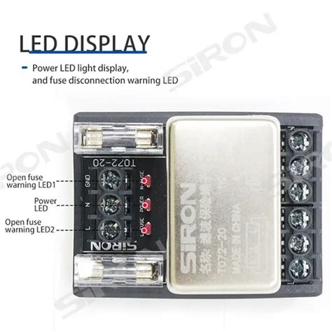 Siron T072 20s Power Module Wiring Terminal Ac Control Terminal Short