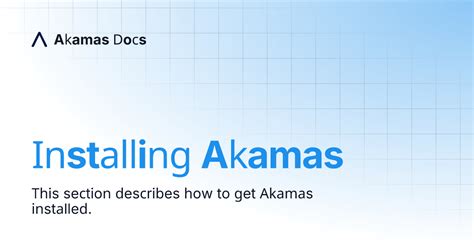 Installing Akamas Akamas Docs