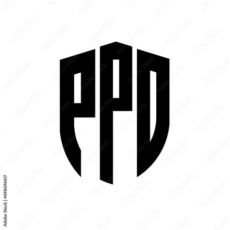 Ppo Letter Logo Design Ppo Modern Letter Logo With Black Background