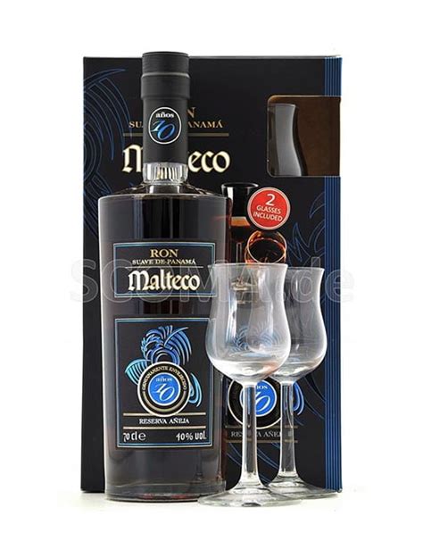 Ron Malteco 10 Years Old Rum Gift Set 70cl OnlineCava