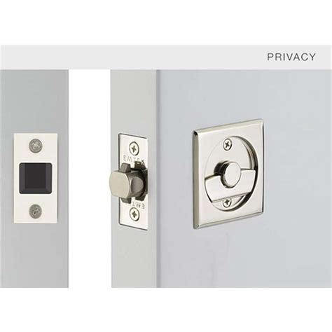 Emtek Square Tubular Privacy Pocket Door Lock