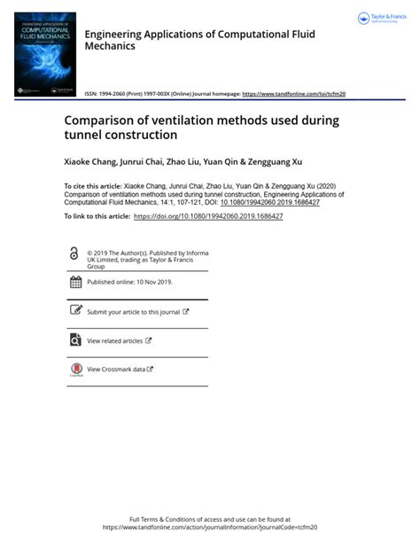 Comparison Of Ventilation Methods Used During Tunn Pdf Jet Engine