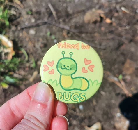1 75 Bug Buddy Button Etsy