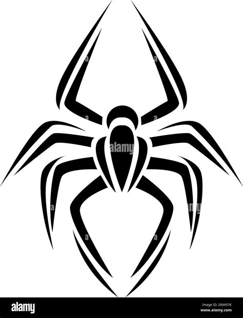 Big Spider Tattoo Tattoo Illustration Vector On A White Background