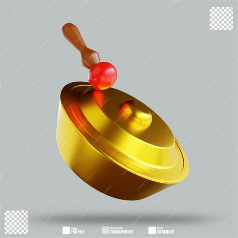 Premium Psd 3d Illustration Gong 3