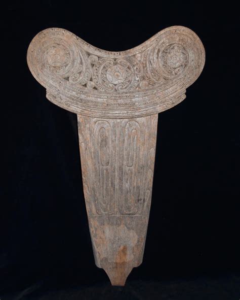 Lot A Fine Large Massim Canoe Splash Board Called Lagium Woodlark