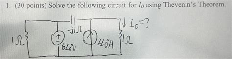 solved 30 ﻿points ﻿solve the following circuit for io