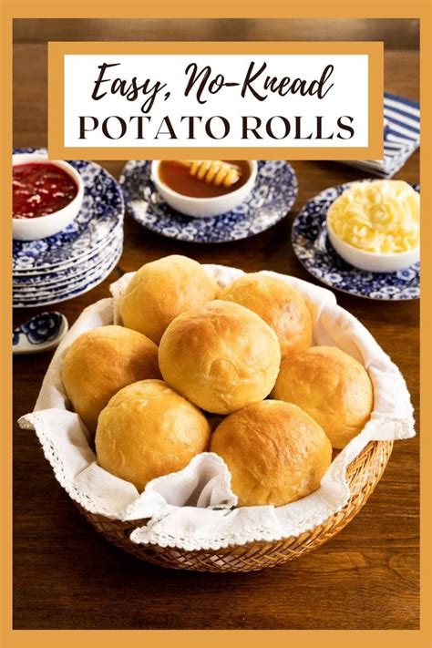 Easy No Knead Potato Rolls The Café Sucre Farine