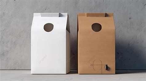 2개의 마분지 상자를 특징으로 하는 흰색 및 크래프트 브라운 행 탭 패키징 모형의 3d 렌더링 3d 상자 포장 템플릿 판지 디자인 배경 일러스트 및 사진 무료 다운로드