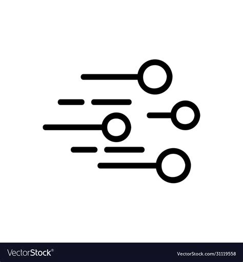 Linear Network Data Icon Outline Royalty Free Vector Image