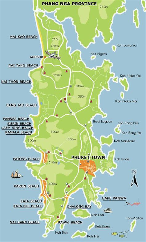 Mapas Detallados De Phuket Para Descargar Gratis E Imprimir
