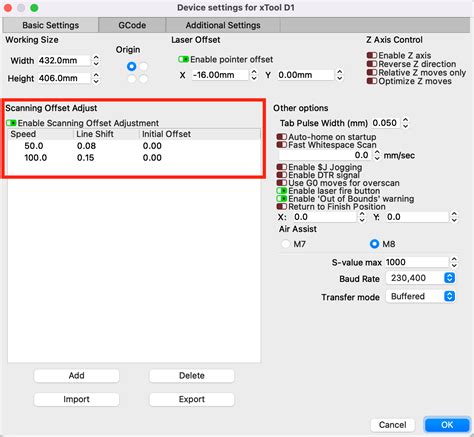 Operate XTool D1 With LightBurn XTool Support Center