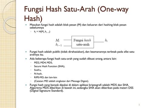 Ppt Fungsi Hash Satu Arah Powerpoint Presentation Free Download Id