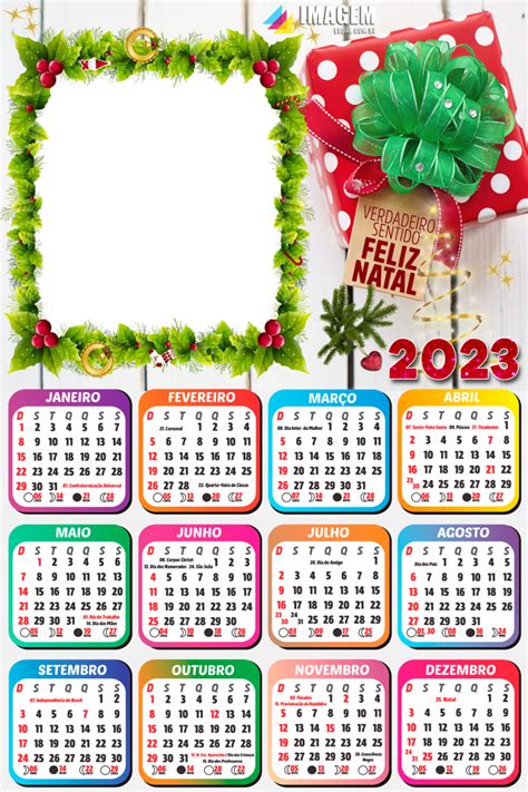 Moldura Png Para Montar Calendário 2023 Verdadeiro Sentido Do Natal