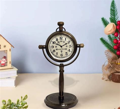 Brass Antique Table Clock Shape Round At Rs 650 Piece In Roorkee Id