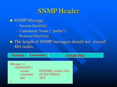 PPT SNMP 訊息格式 PowerPoint Presentation free download ID