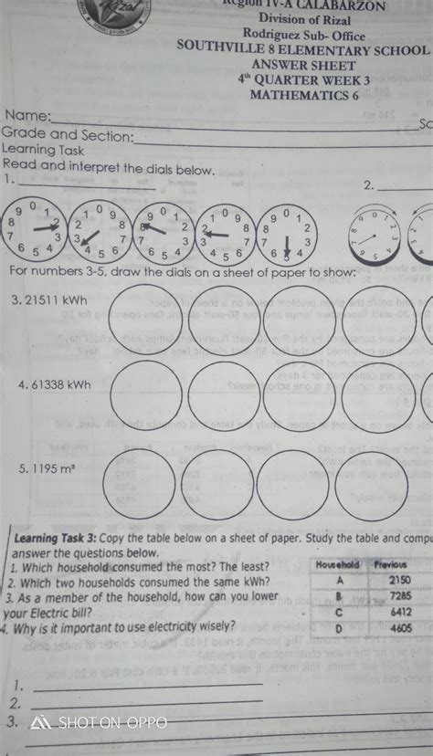 Learning Task Read And Interpret The Dials Below Brainlyph
