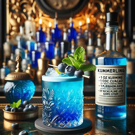 Blue Forest Elixir Sweet Visually Stunning Blue Forest Elixir Cocktail