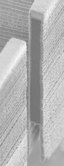 Cross Sectional Profile Of A Mems Beam Fabricated Using Scream Process