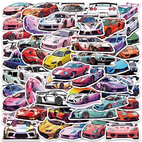 Xs150 50 Pcs Jdm Sports Car Graffiti Waterproof Sticker Lazada Ph