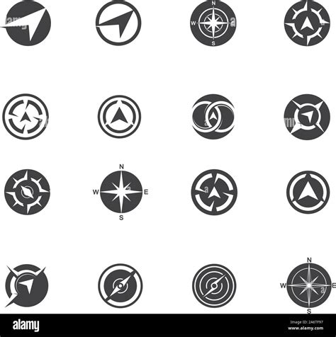 Compass Logo Signs And Symbols Vector Stock Vector Image And Art Alamy