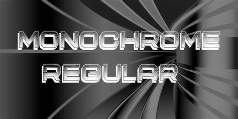 Monochrome Font · 1001 Fonts
