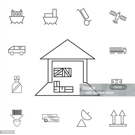 창 고 아이콘입니다 물류 아이콘의 집합입니다 프리미엄 품질 그래픽 디자인입니다 표지판 개요 기호 컬렉션 웹 사이트 웹 디자인 모바일 애플 리 케이 션 정보 그래픽 아이콘에