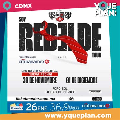 Boletos Para RBD En Foro Sol