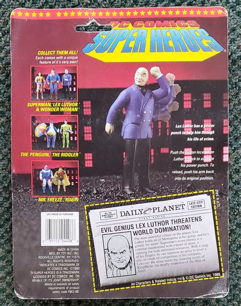 Toy Biz DC Comics Super Heroes Lex Luthor Action Figure Mint On Card